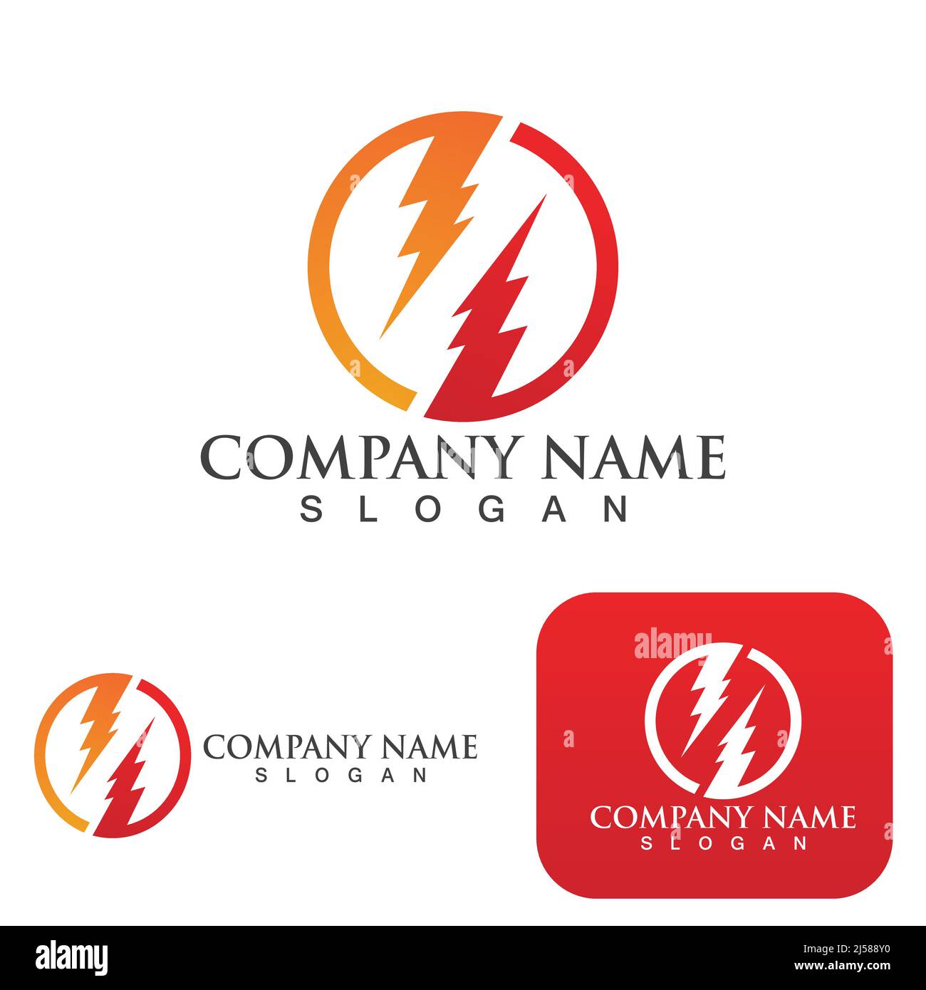 Thunderbolt logo and symbol vector Stock Vector Image & Art - Alamy