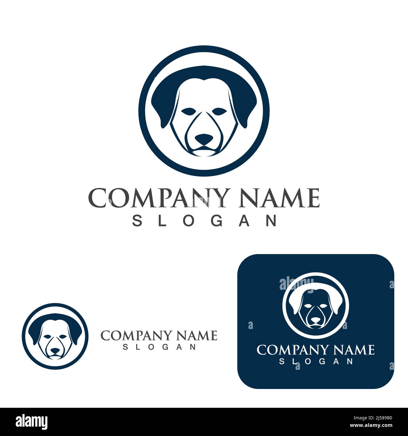 Dog Logo and symbol vector Stock Vector Image & Art - Alamy