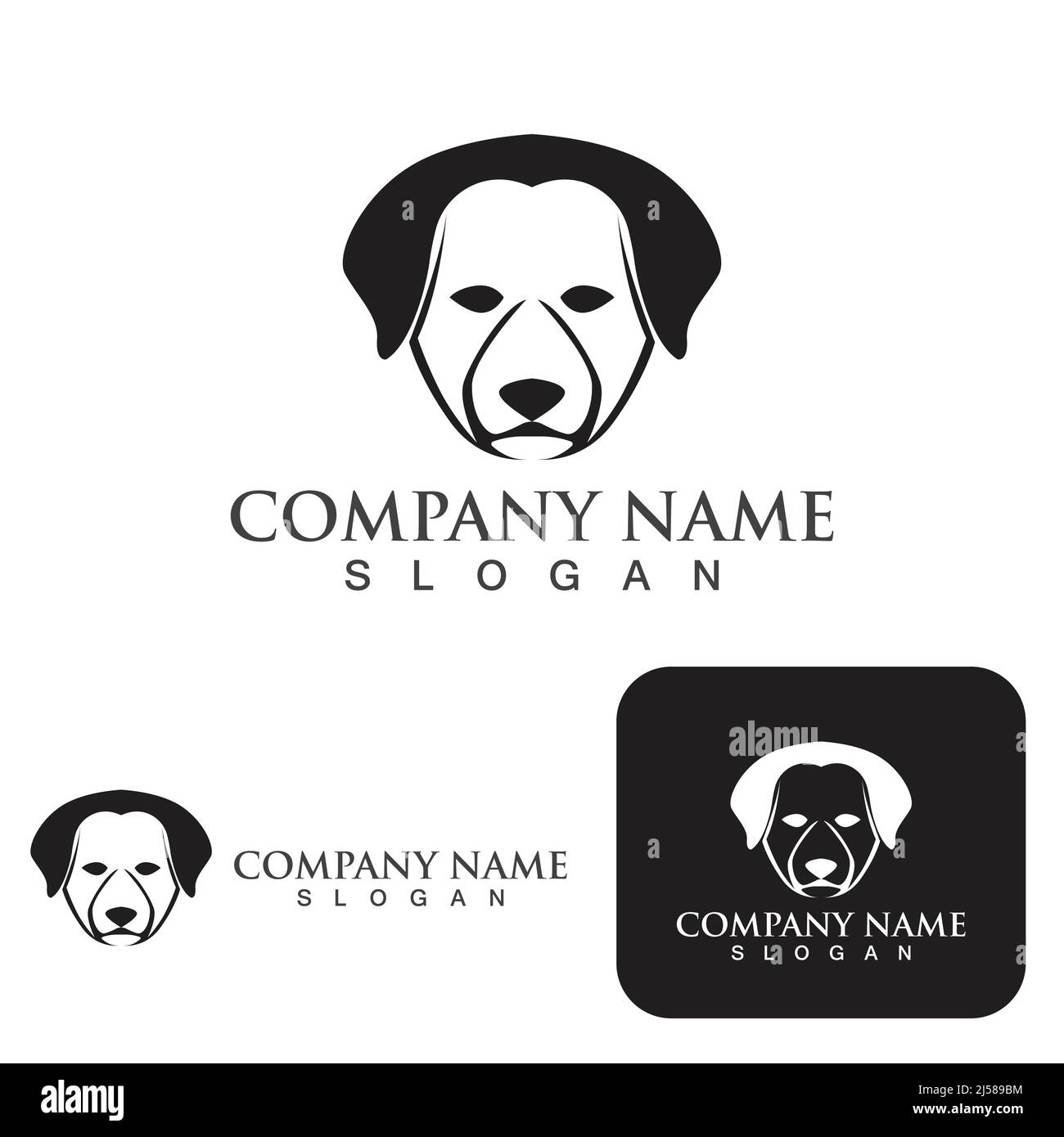 Dog Logo and symbol vector Stock Vector Image & Art - Alamy