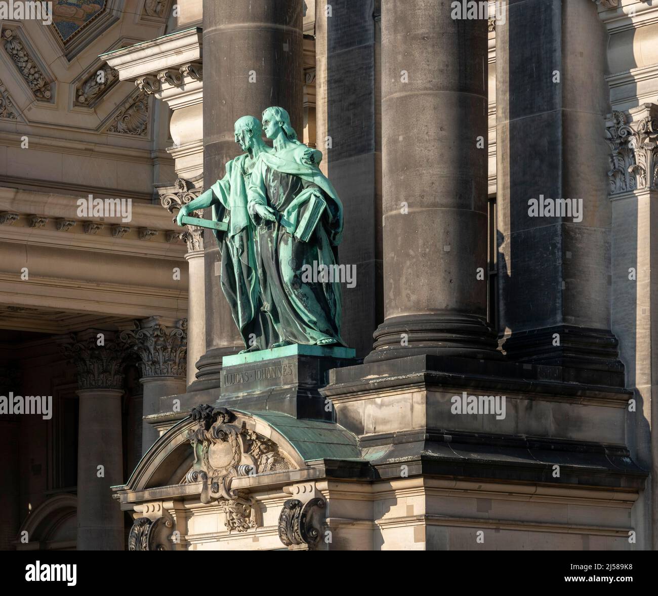 Berlin Cathedral, detail, built by Julius Raschdorff in neo-Renaissance ...
