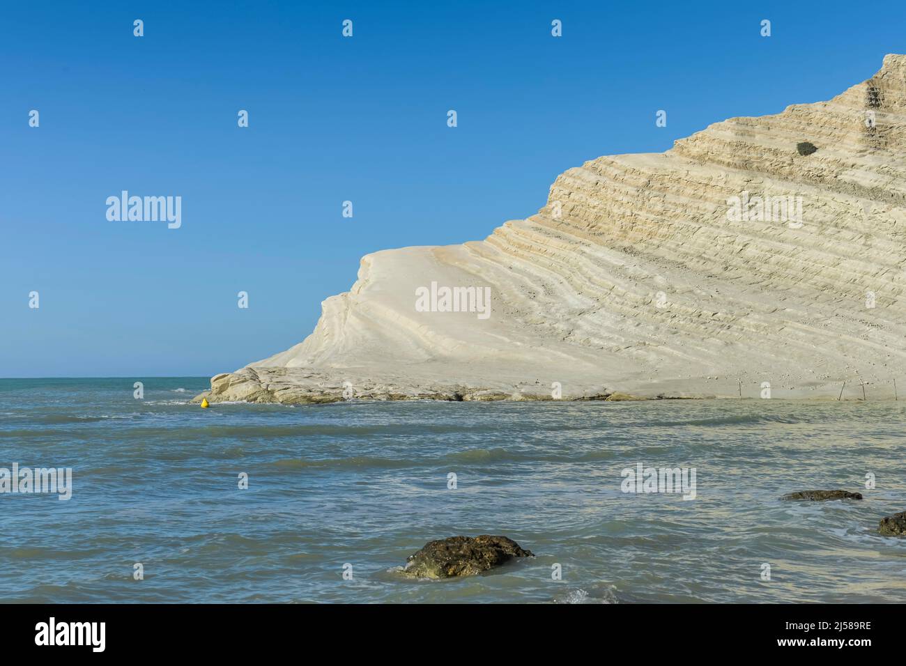 Limestone cliffs Scala dei Turchi, Sicily, Italy Stock Photo - Alamy