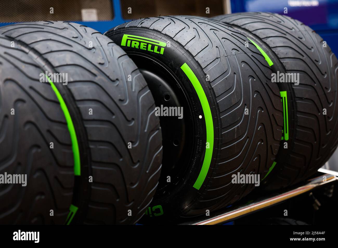 Pirelli Intermediate tyres during the Formula 1 Grand Premio del Made ...