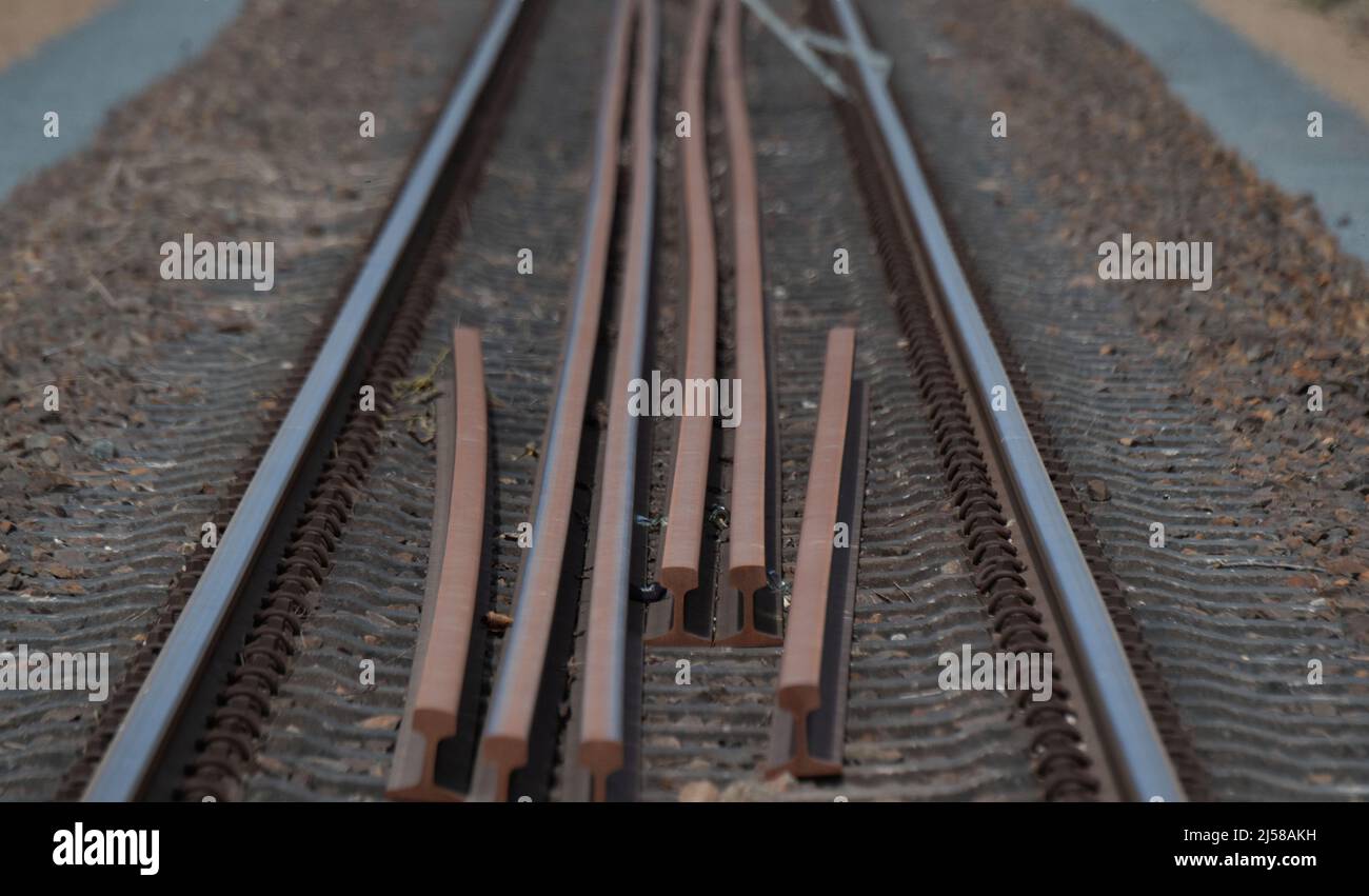 Drone photo new railway hi-res stock photography and images - Alamy