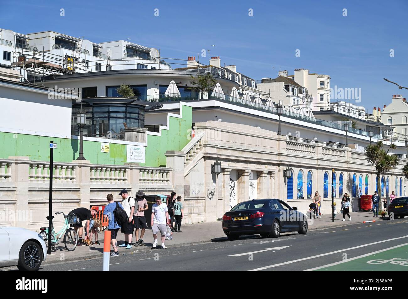 The Little Beach House club on Brighton seafront under construction and ...