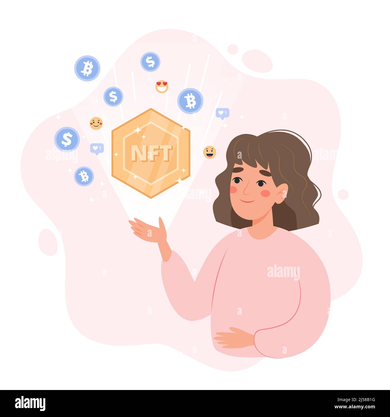 Nft non fungible token style Cut Out Stock Images & Pictures - Alamy