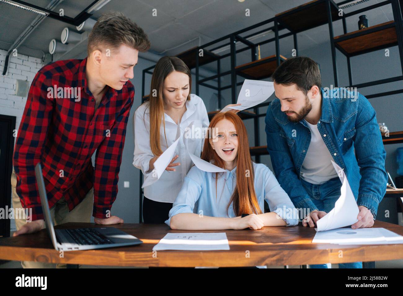 Student Throwing Desk