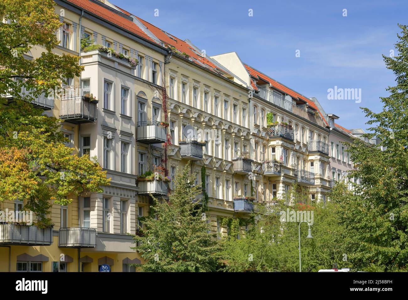 Old buildings, Rykestrasse, Prenzlauer Berg, Pankow, Berlin, Germany ...