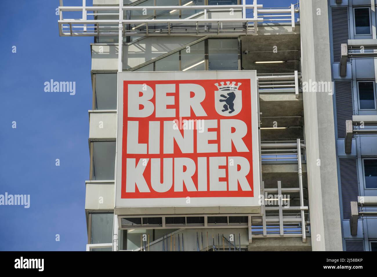 Advertising, Berliner Verlag, Berliner Kurier, commercial building ...