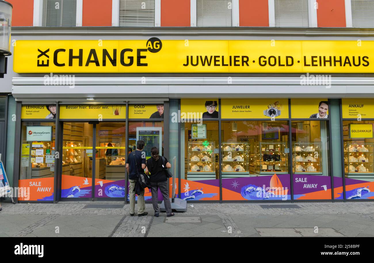Exchange, Wilmersdorfer Strasse, Charlottenburg, Berlin, Germany Stock ...
