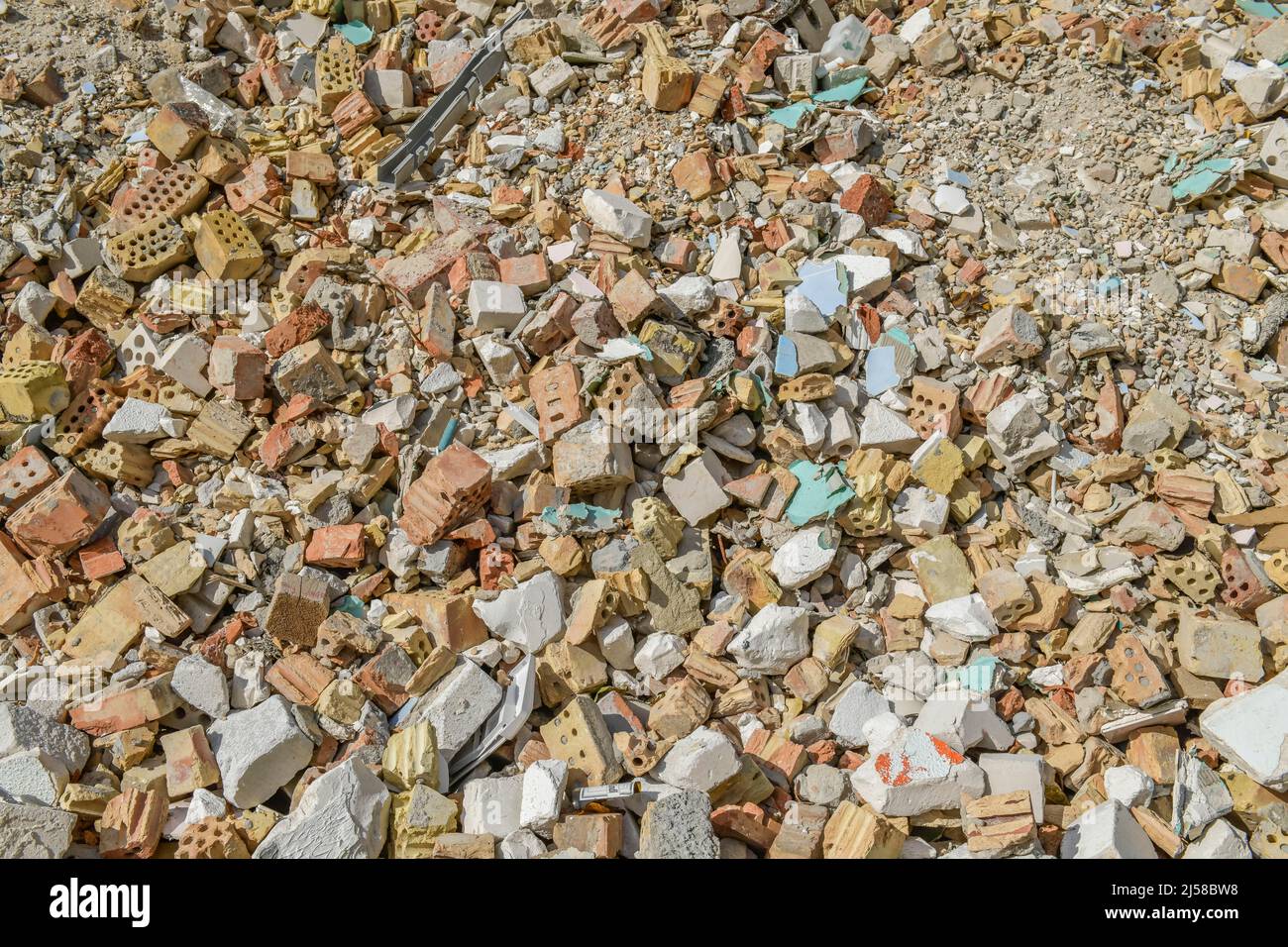 Building rubble, House of Statistics, Otto-Braun-Strasse, Karl-Marx ...
