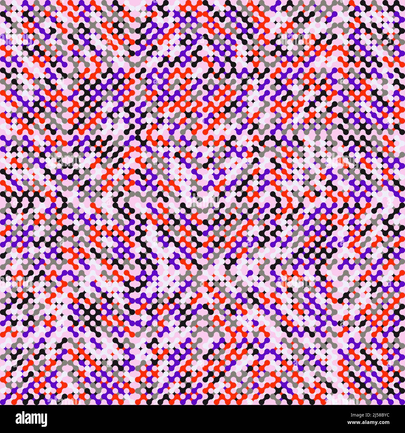 Noise Art digital graphics pattern made with vector abstract forms and ...