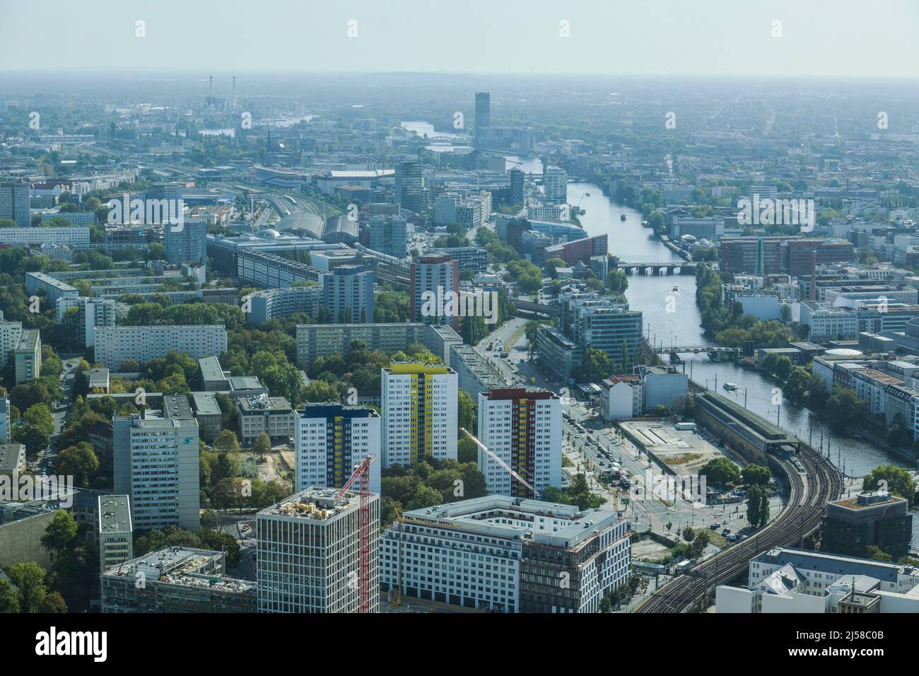 Berlin friedrichshain aerial view hi-res stock photography and images ...