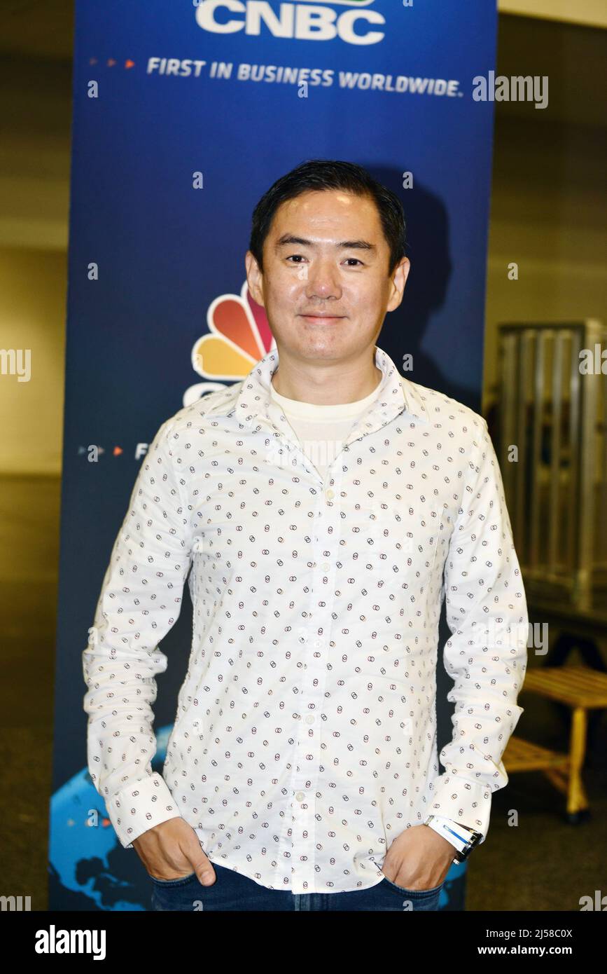 Lin Dai, CEO and Co-founder of OneOf attends eMerge Americas 2022 at ...