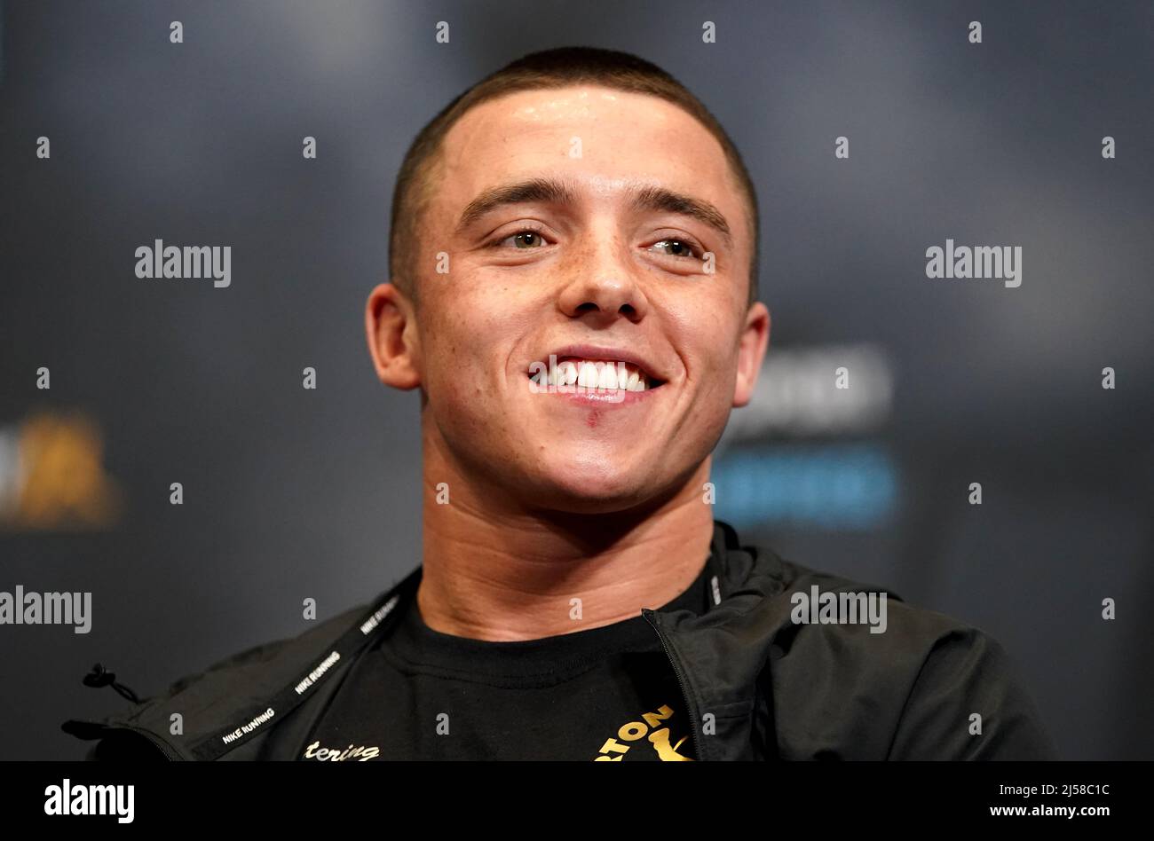 Nick Ball during a undercard press conference at Wembley Stadium ...