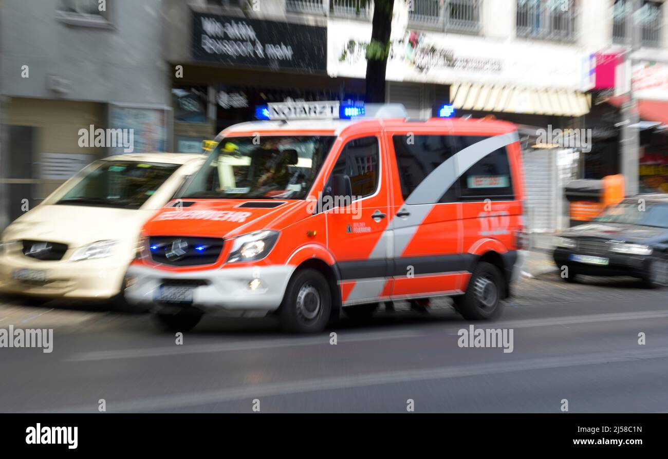 Emergency ambulance, Berlin, Germany Stock Photo - Alamy