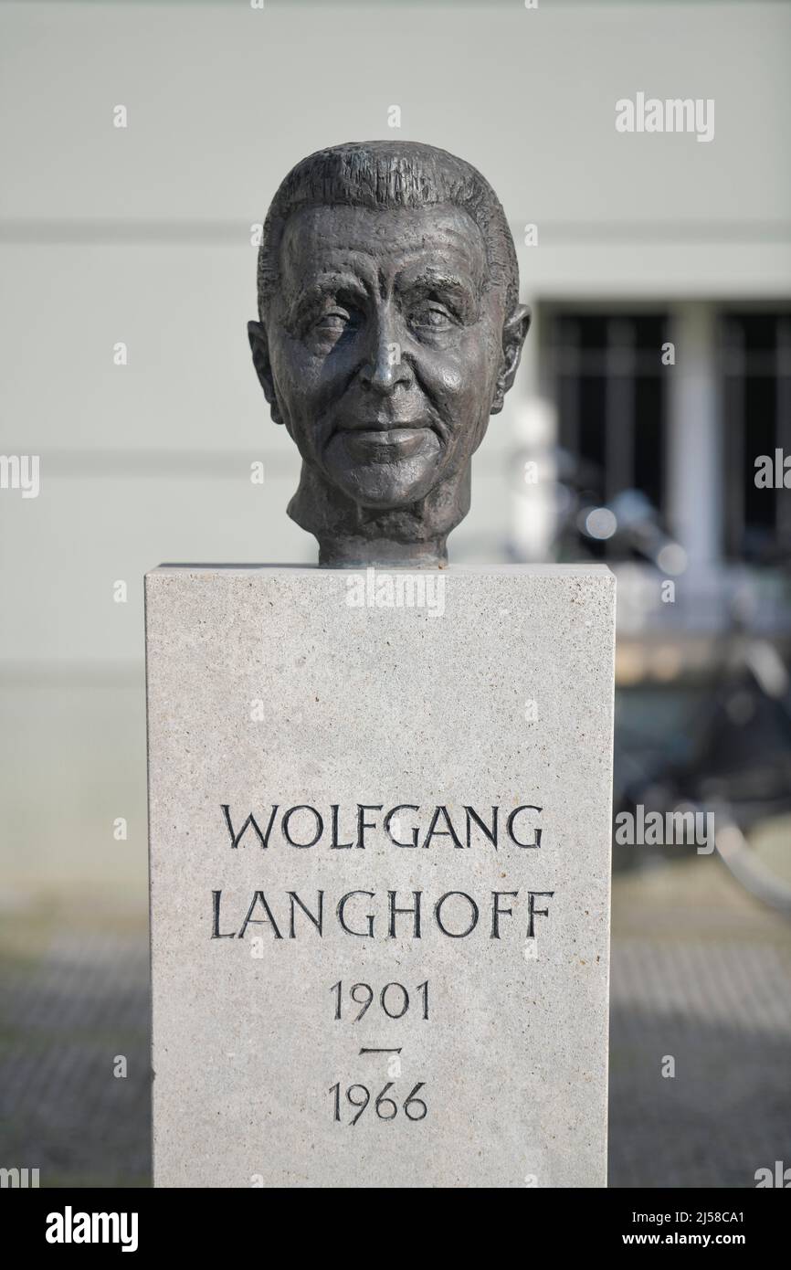 Monument Wolfgang Langhoff, Deutsches Theater, Schumannstrasse, Mitte ...