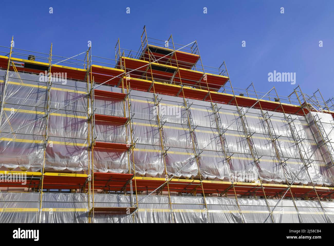 Scaffolding, construction site, German Historical Museum, Unter den ...