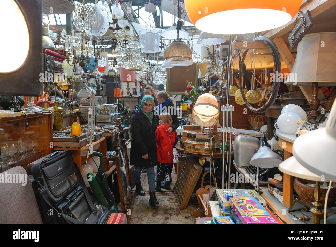 Indoor flea market at the Arena, Eichenstrasse, Treptow, Treptow ...