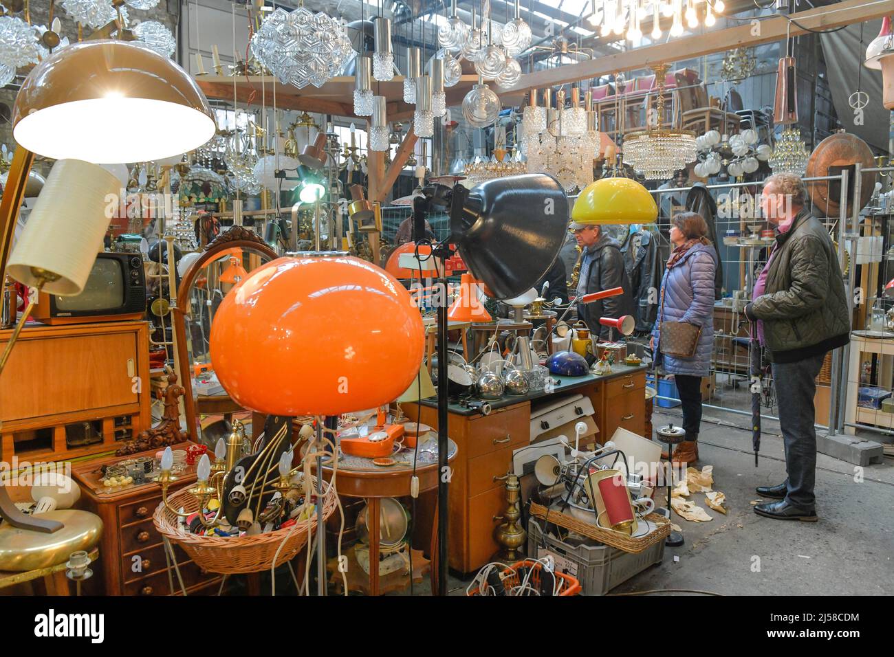 Indoor flea market at the Arena, Eichenstrasse, Treptow, Treptow ...