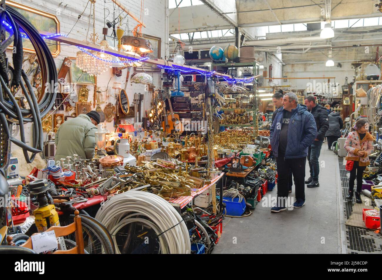 Indoor flea market at the Arena, Eichenstrasse, Treptow, Treptow ...