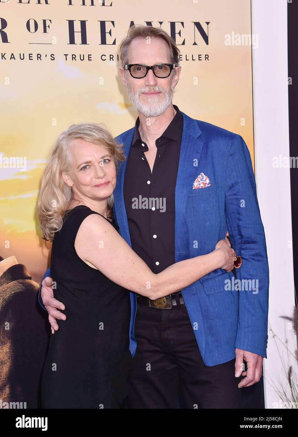 HOLLYWOOD, CA - APRIL 20: (L-R) Megan Leitch and Christopher Heyerdahl ...