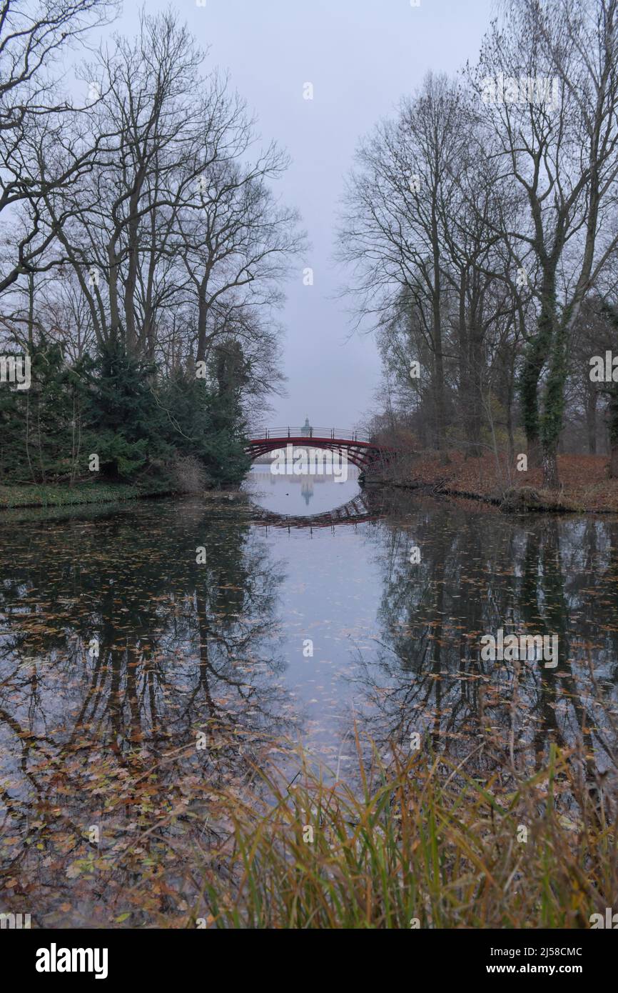 Bridge at the carp pond, Charlottenburg Palace Park, Berlin, Germany ...