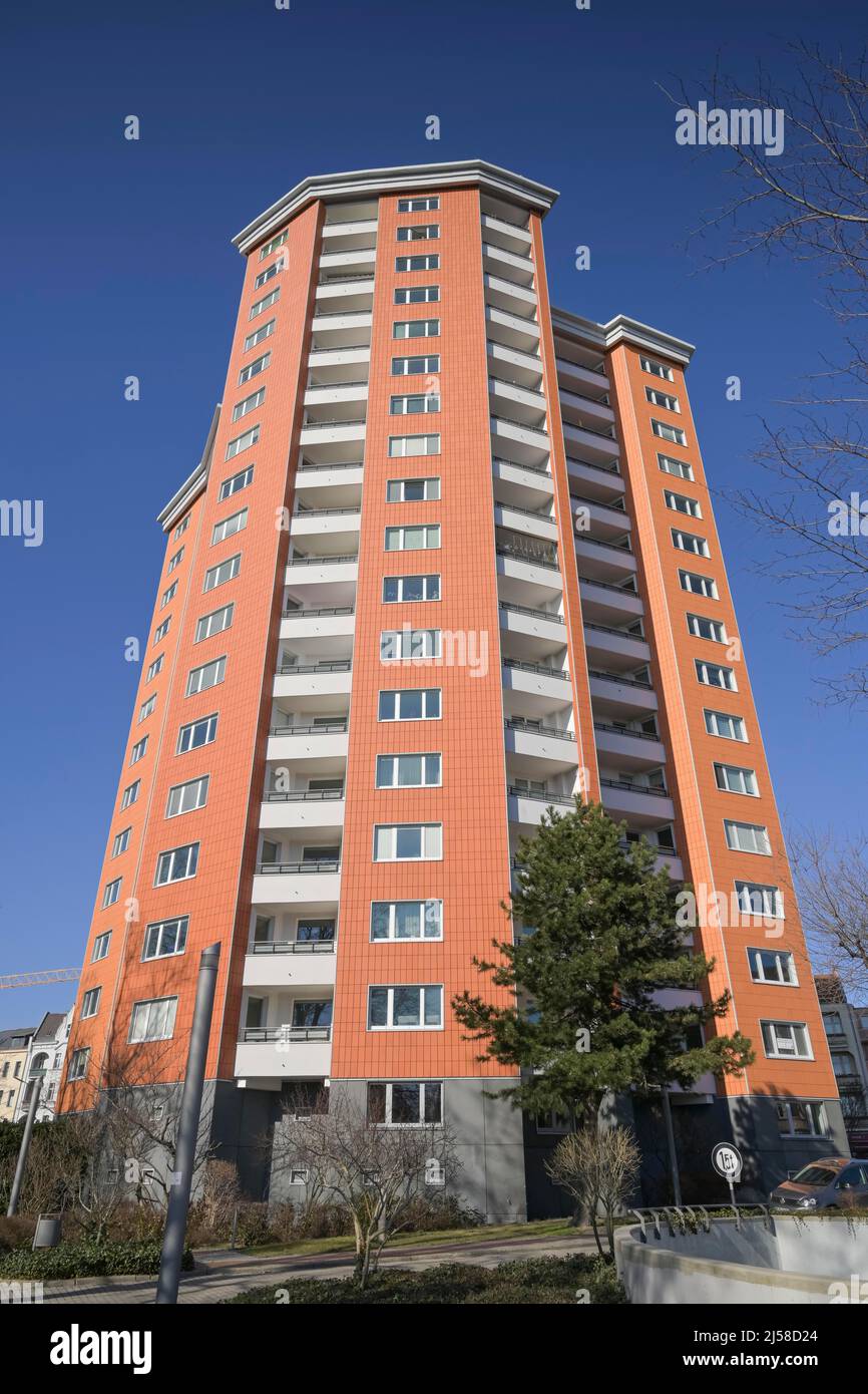 High-rise building, Albrechtstrasse, Steglitz, Berlin, Germany Stock ...