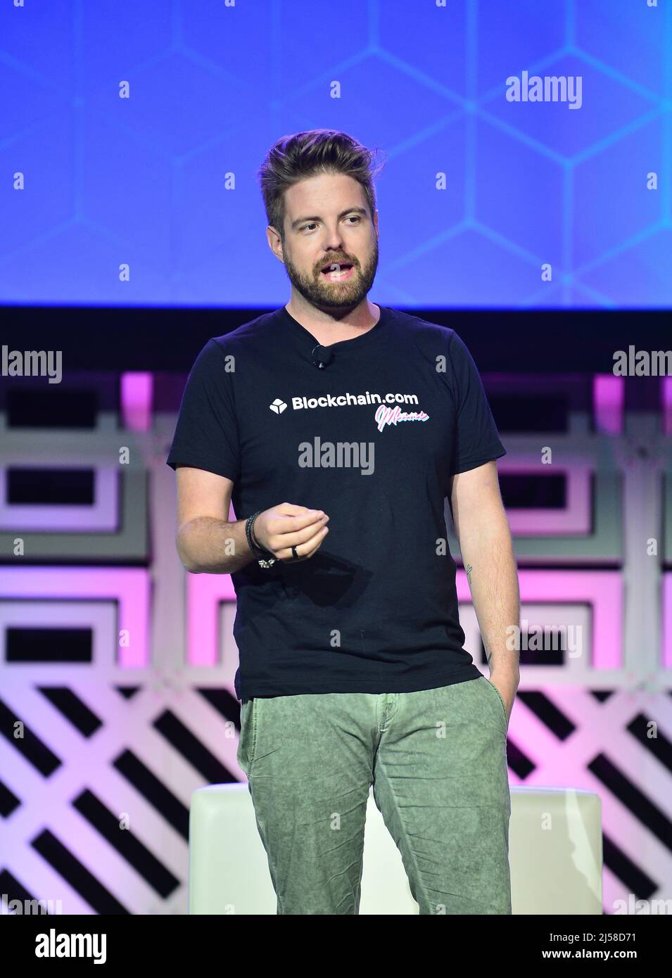 Peter Smith, Cofounder & CEO of Blockchain.com attends eMerge Americas ...