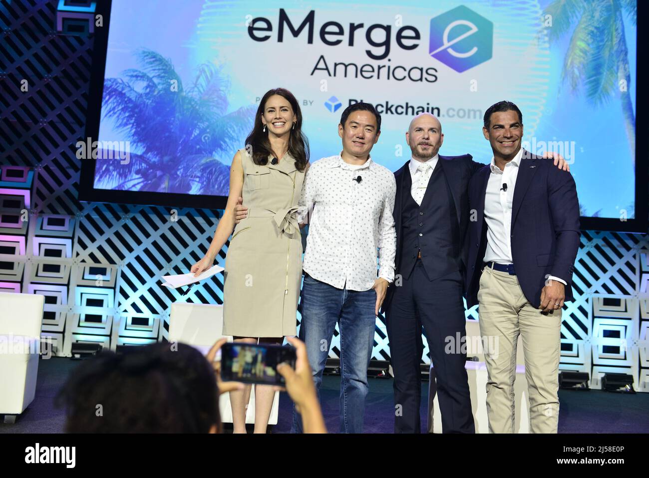 Miami Beach, USA. 18th Apr, 2022. Kate Rooney, Technology Reporter of ...