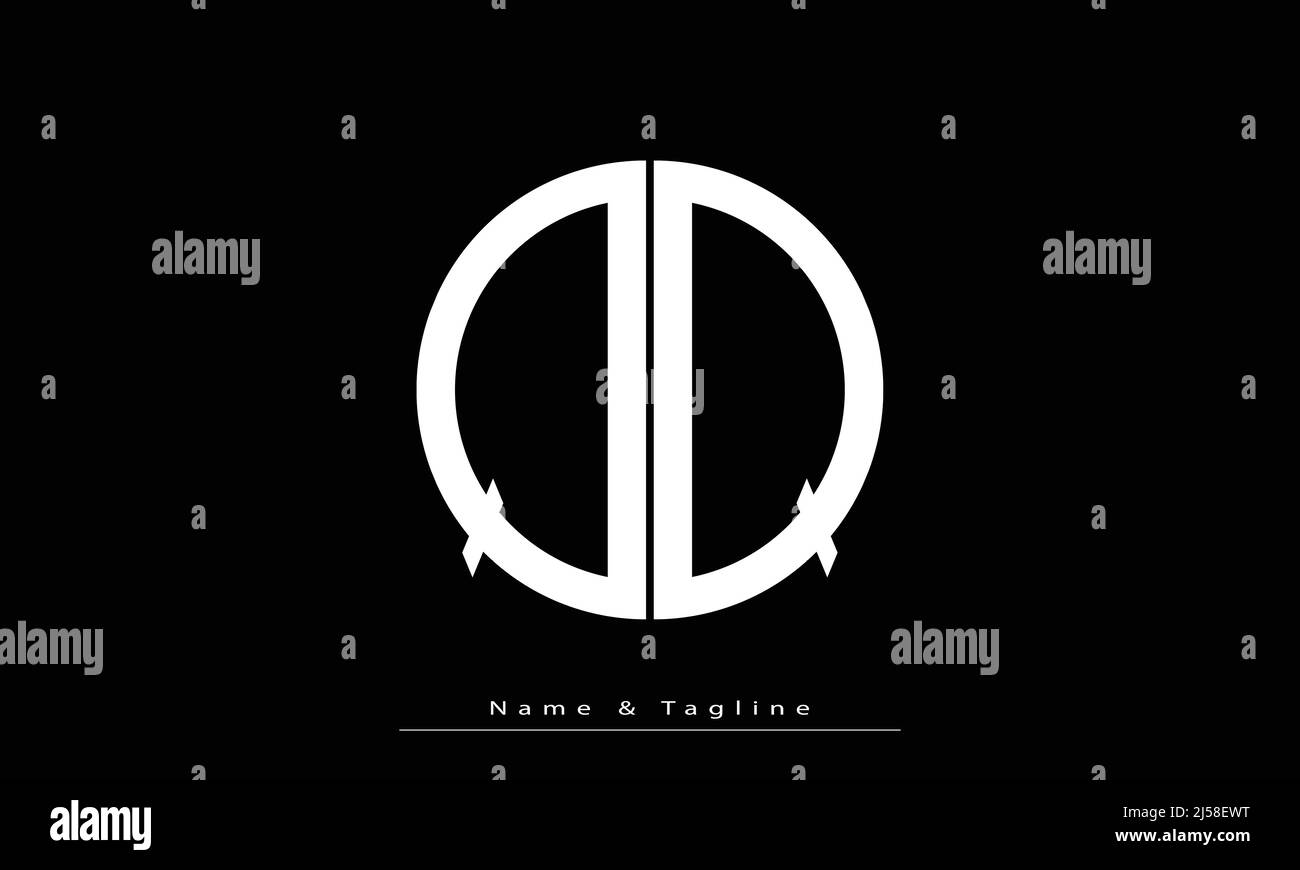 Alphabet letters Initials Monogram logo QQ Stock Vector Image & Art - Alamy