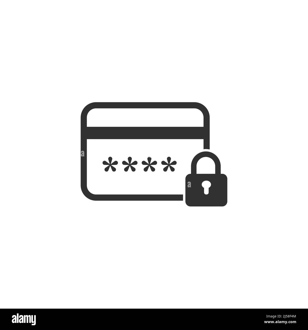 Credit card and lock. Concept of a safe payment, secured transaction ...