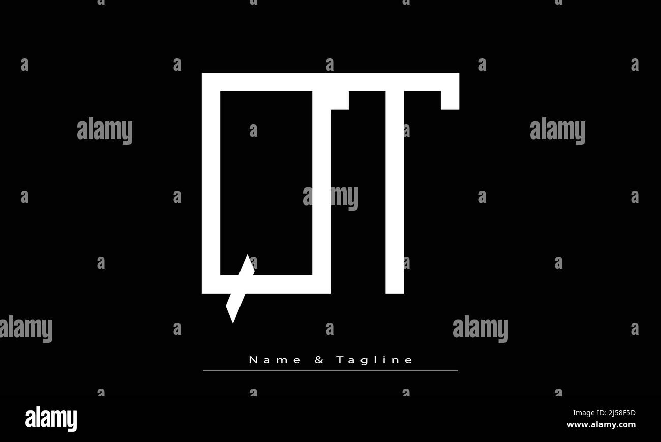 Alphabet letters Initials Monogram logo QT , TQ Stock Vector Image ...