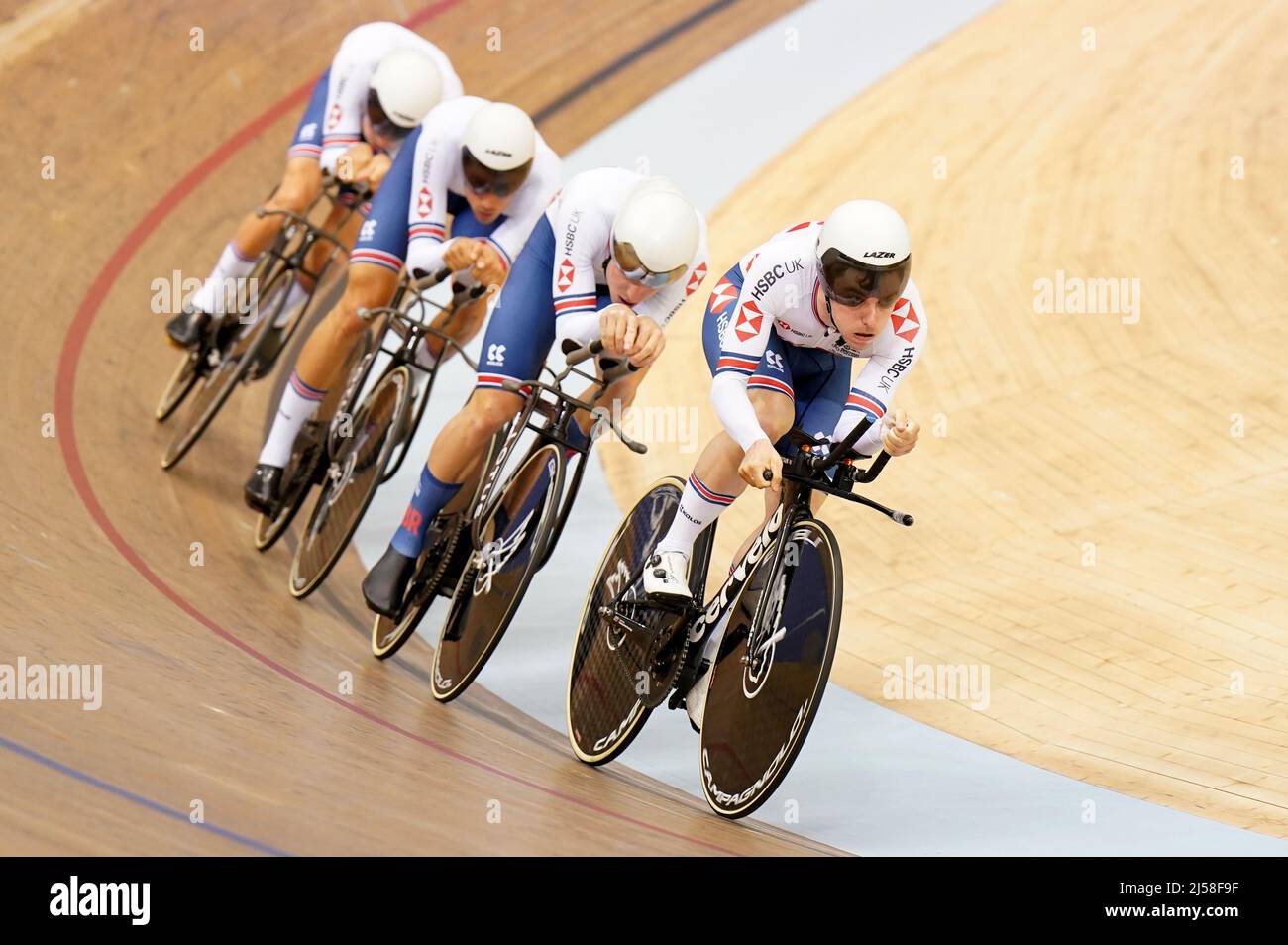 Great Britain’s Ethan Vernon, Oliver Wood, Rhys Britton and Charlie ...