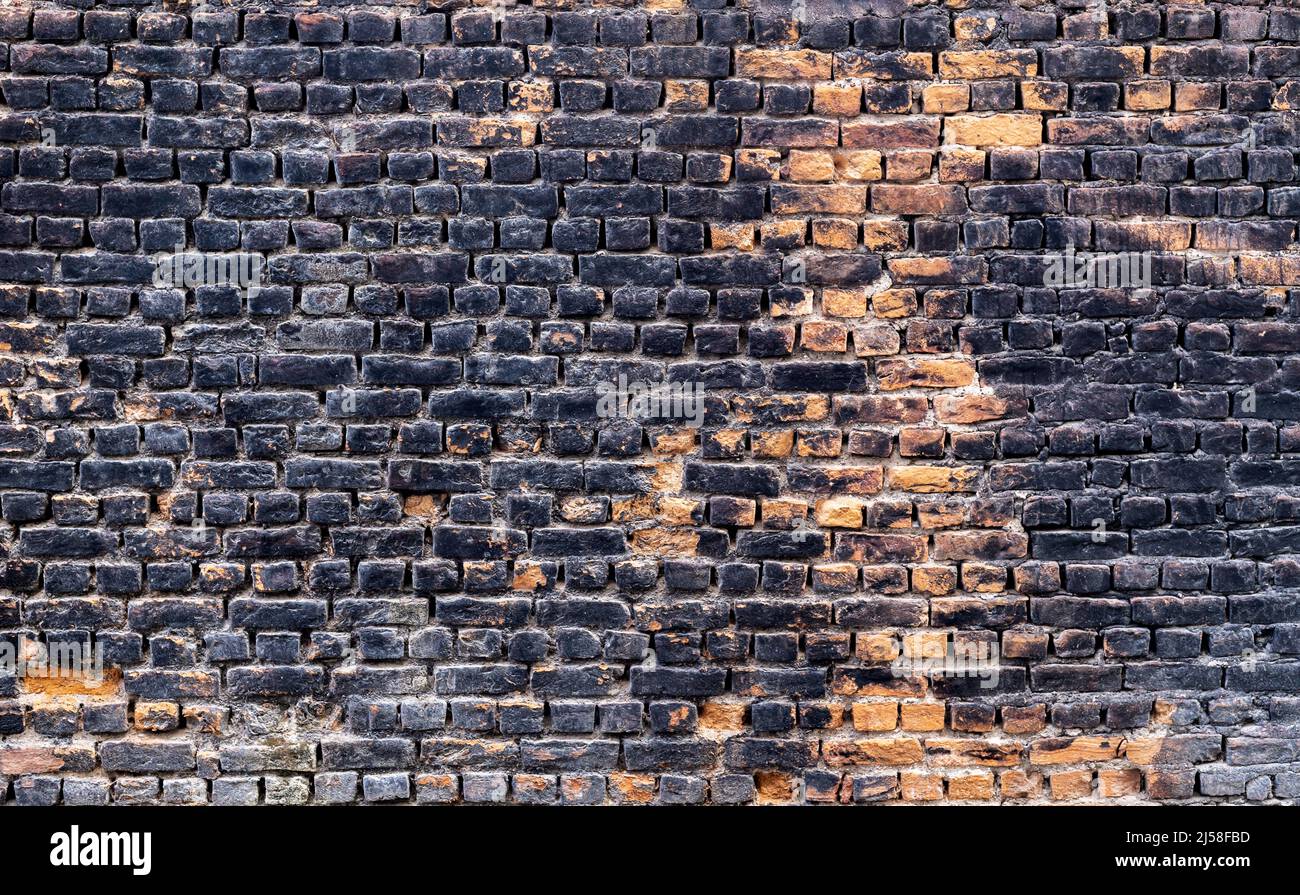 Close up photo of rustic and retro styled brick wall texture background ...