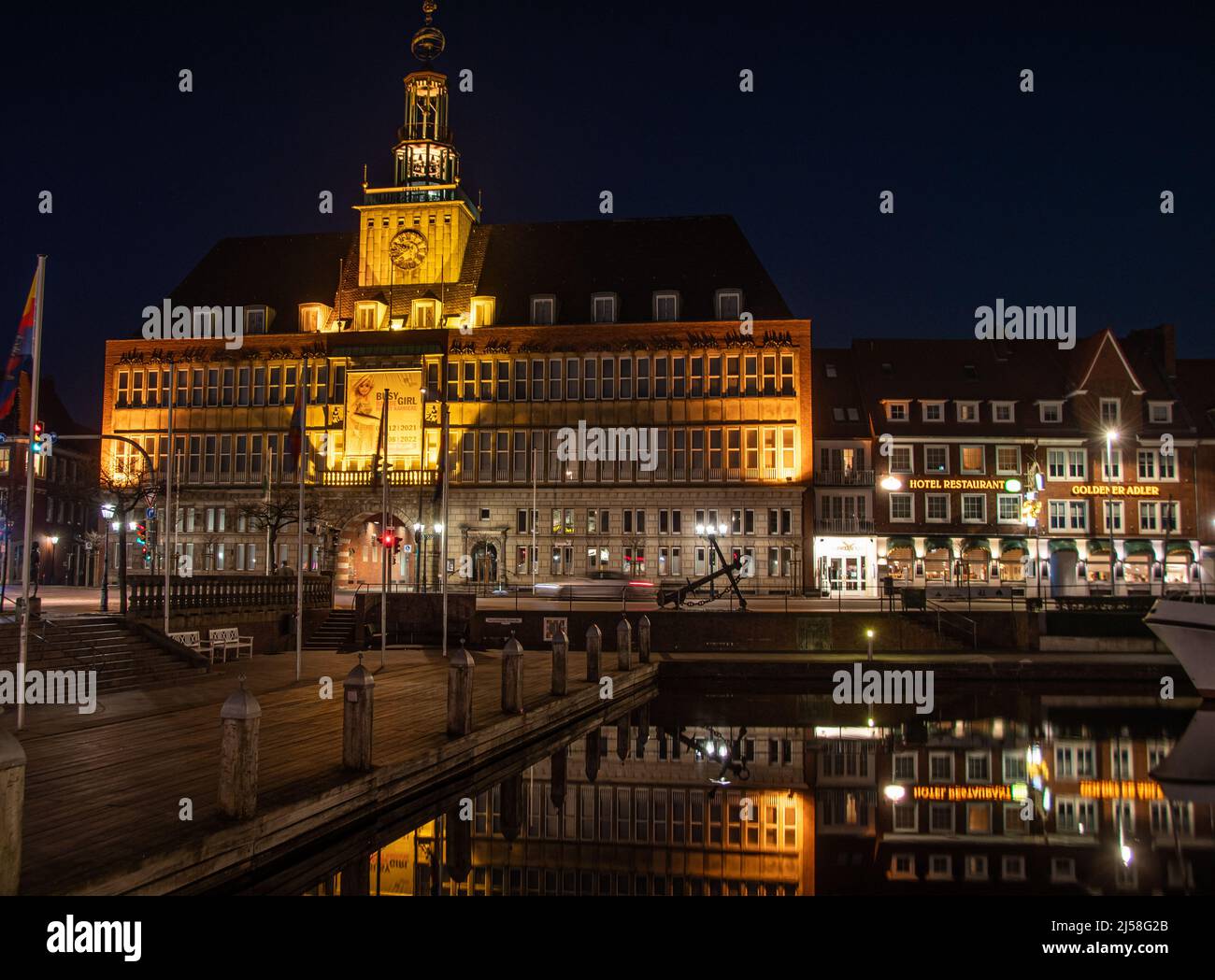 Emden, Germany 16 April 2022, The view of the East Frisian State Museum ...