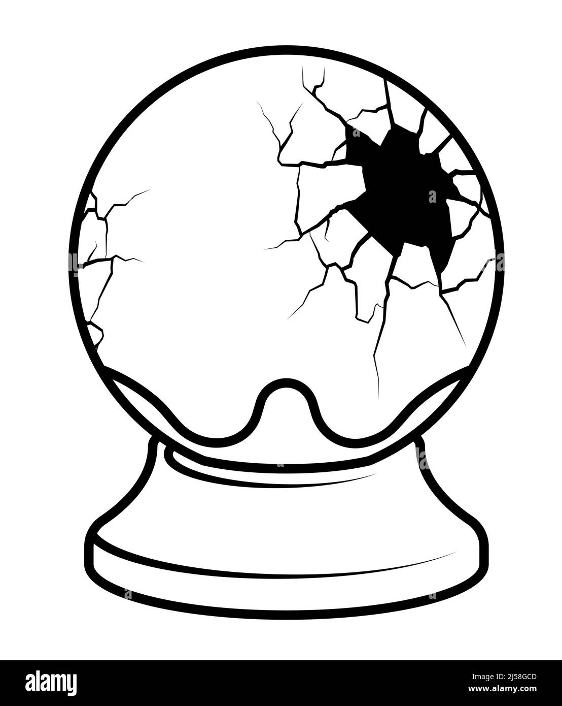 Fractured orb Stock Vector Images - Alamy