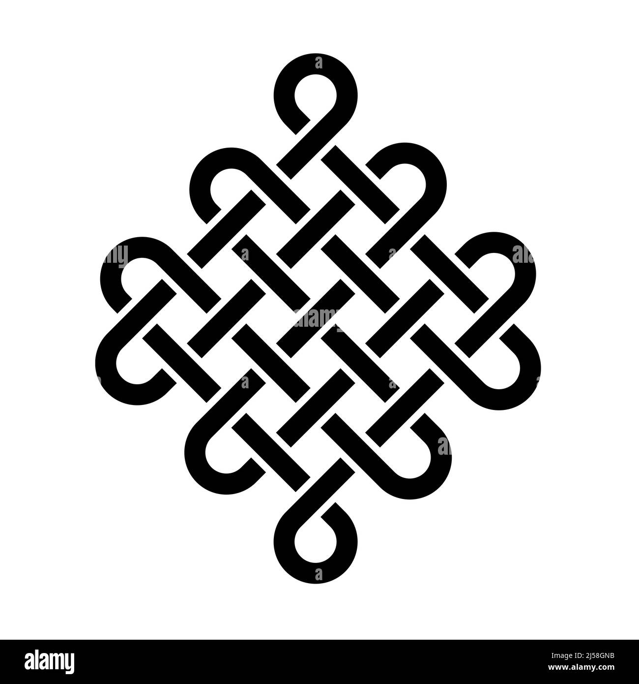 Celtic knot symbol icon Stock Photo - Alamy