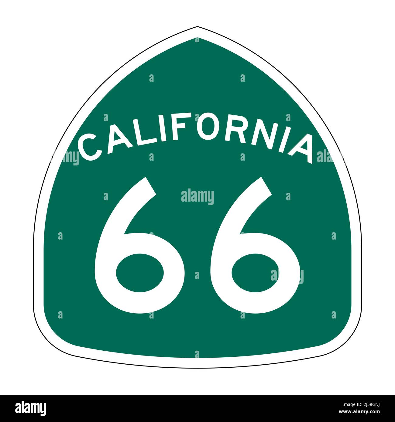 California state route 66 sign Stock Photo - Alamy