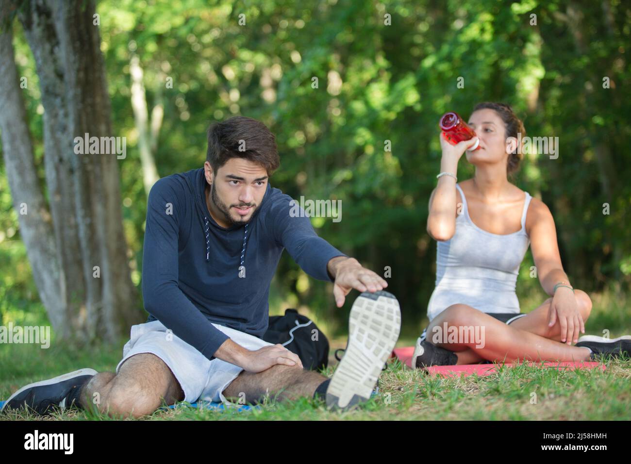 before and after the exercise Stock Photo - Alamy