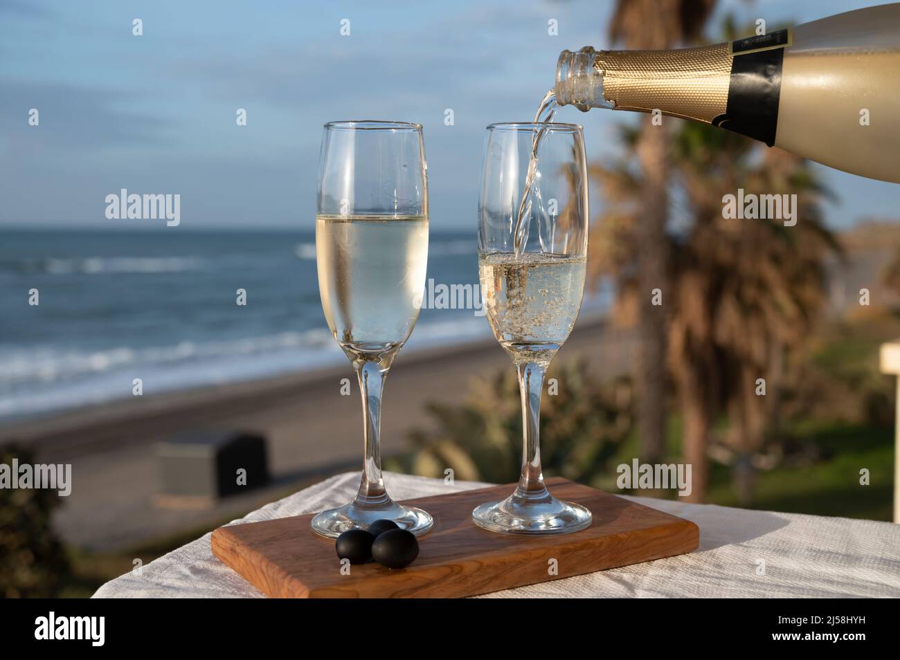 Marbella beach spain drinks hi-res stock photography and images - Alamy