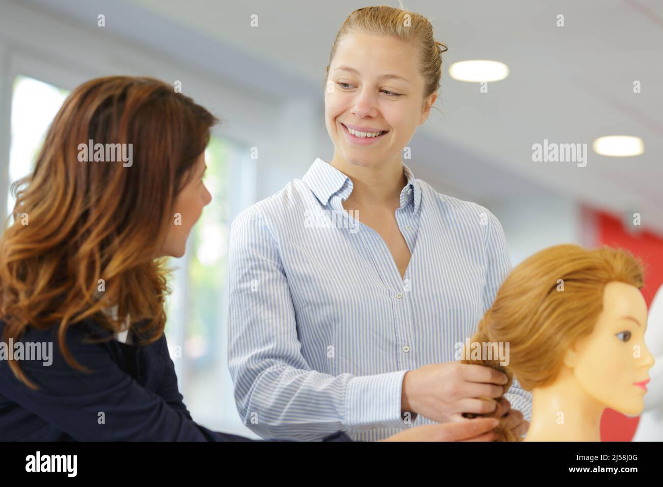 women and dummy artificial model concept Stock Photo - Alamy