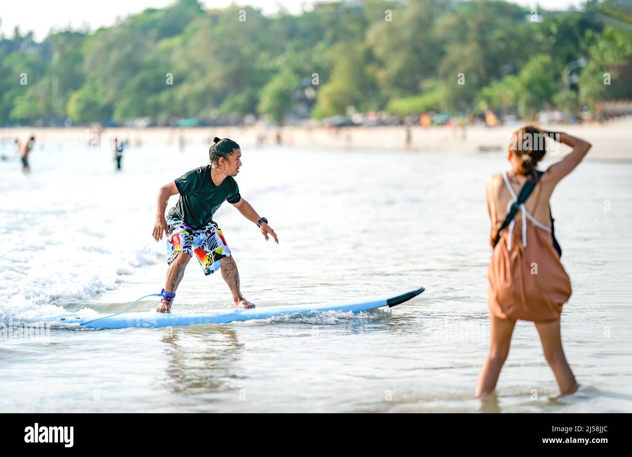 Female surfman hi-res stock photography and images - Alamy