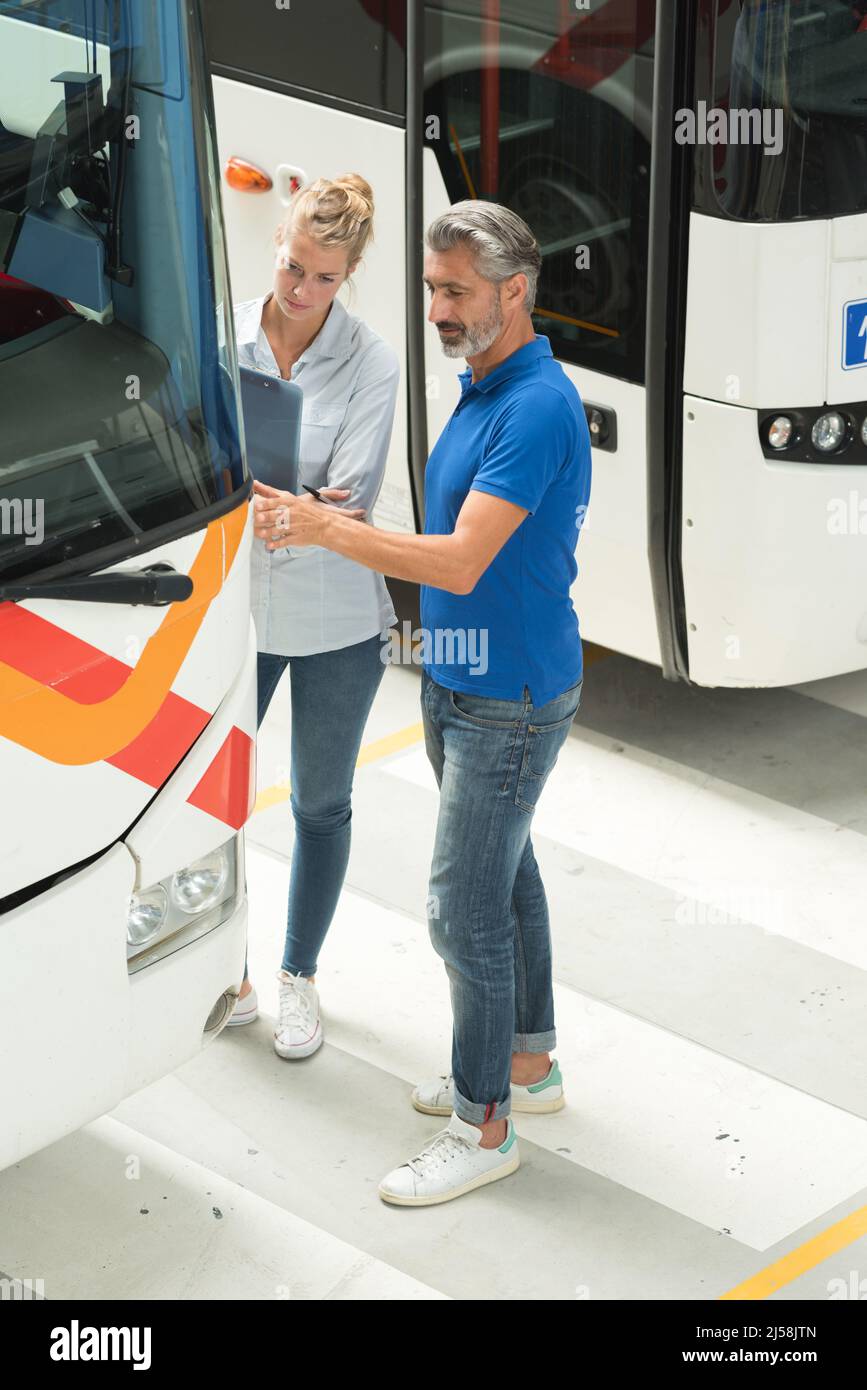 Bus repair shop hi-res stock photography and images - Alamy