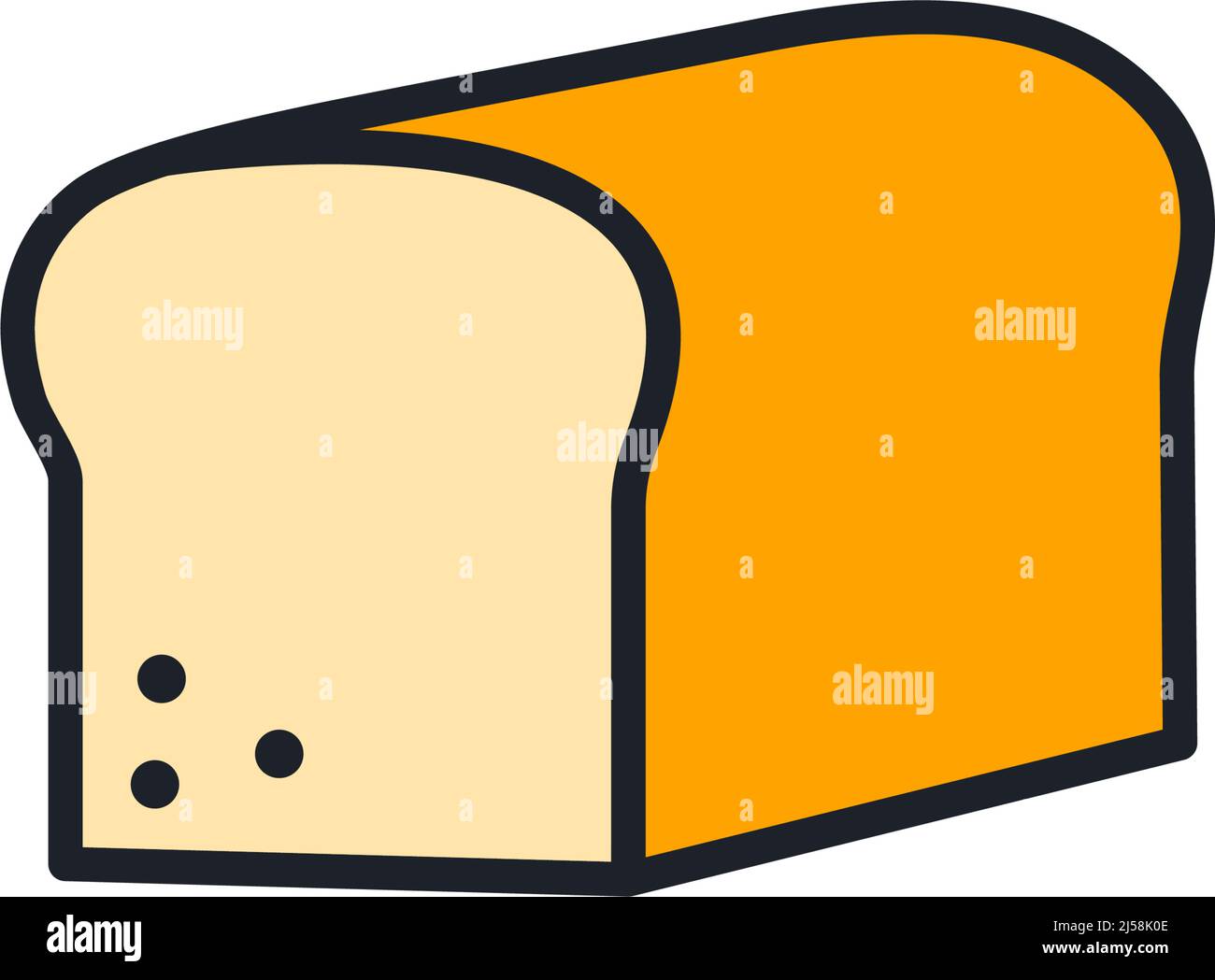 Bread icon. Bakery and pastry isolated line color icons Stock Vector ...