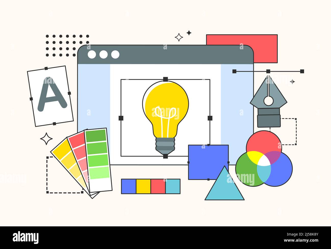 Graphics app concept Stock Vector Image & Art - Alamy