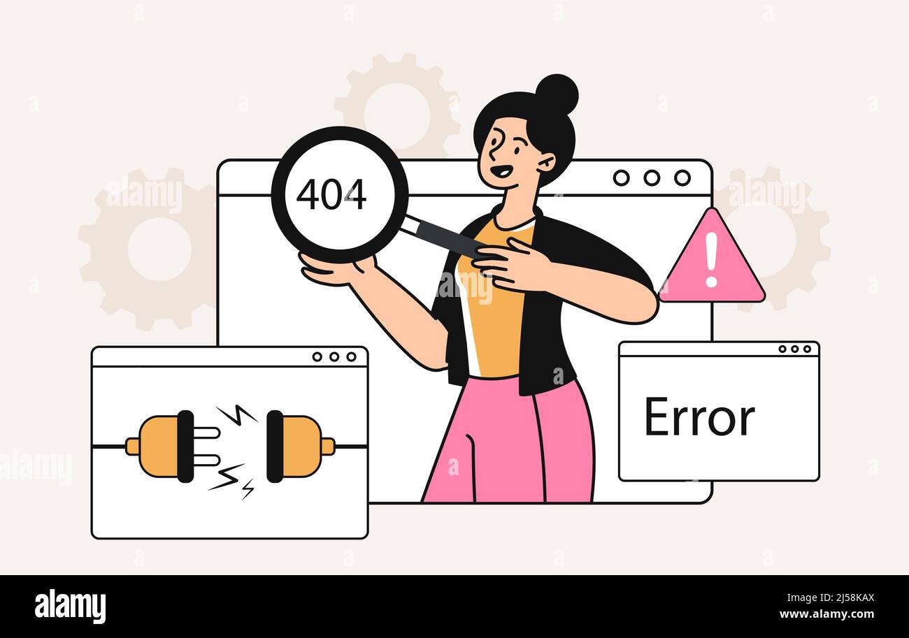 Error girl hi-res stock photography and images - Alamy