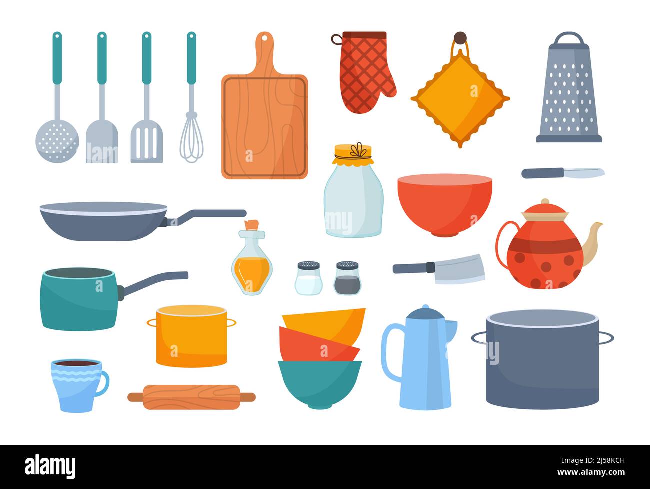 Kitchen tools set Stock Vector Image & Art - Alamy