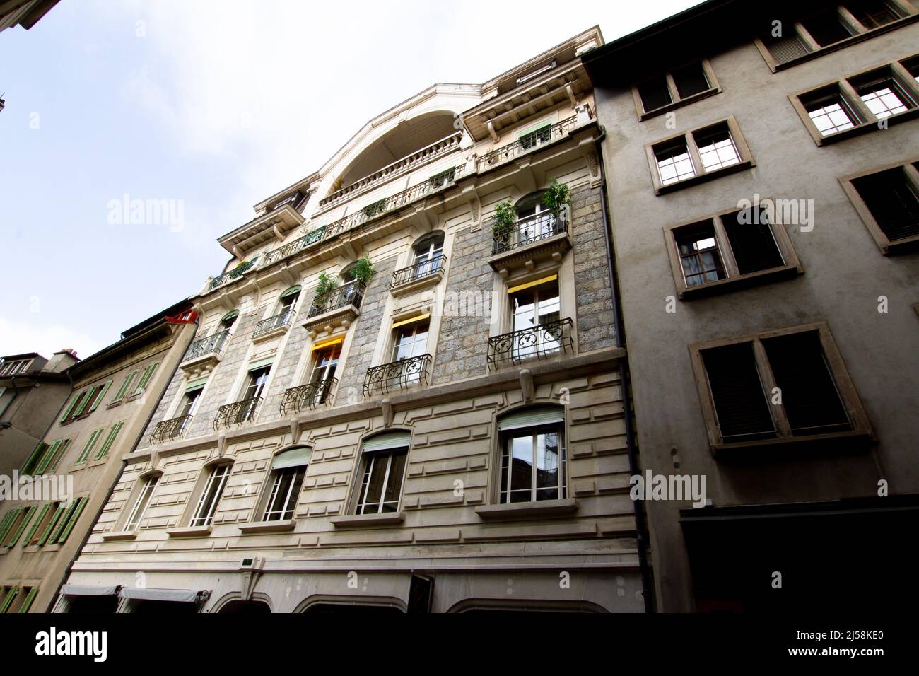 Facade of a building in Europe Stock Photo - Alamy