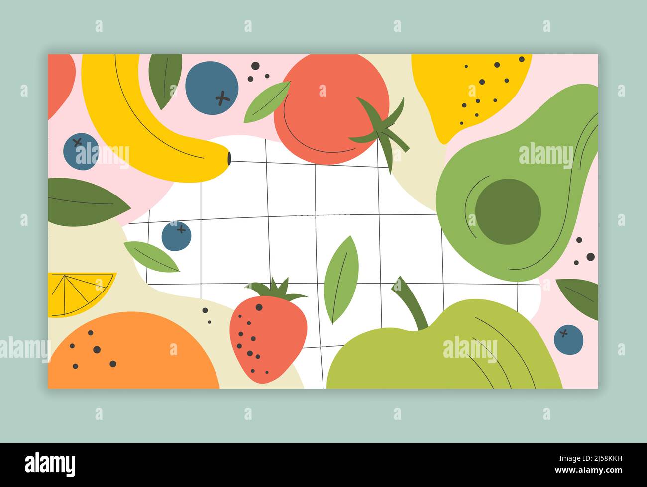 Organic fruits pattern Stock Vector Image & Art - Alamy