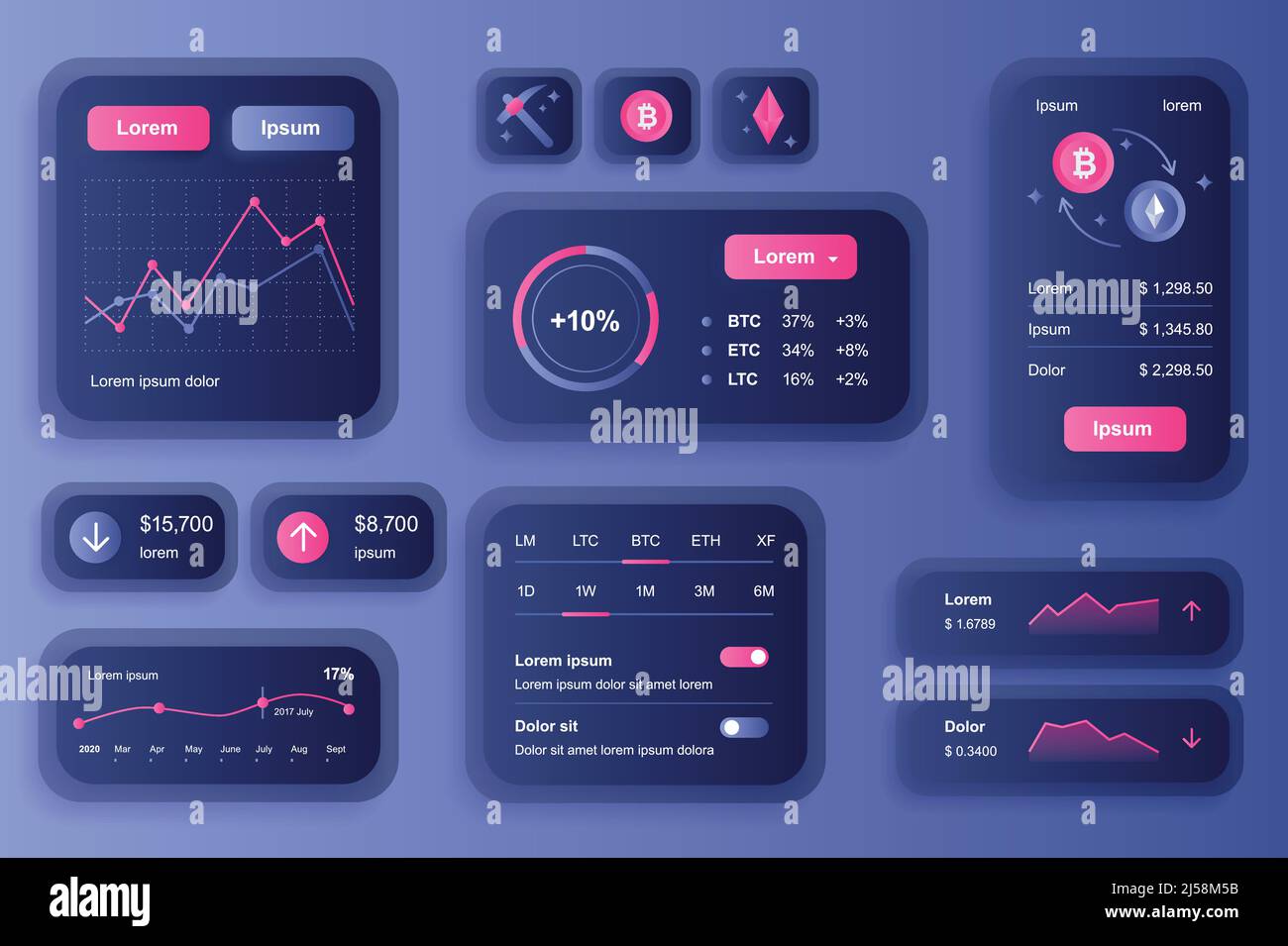 Trading ui Stock Vector Images - Alamy